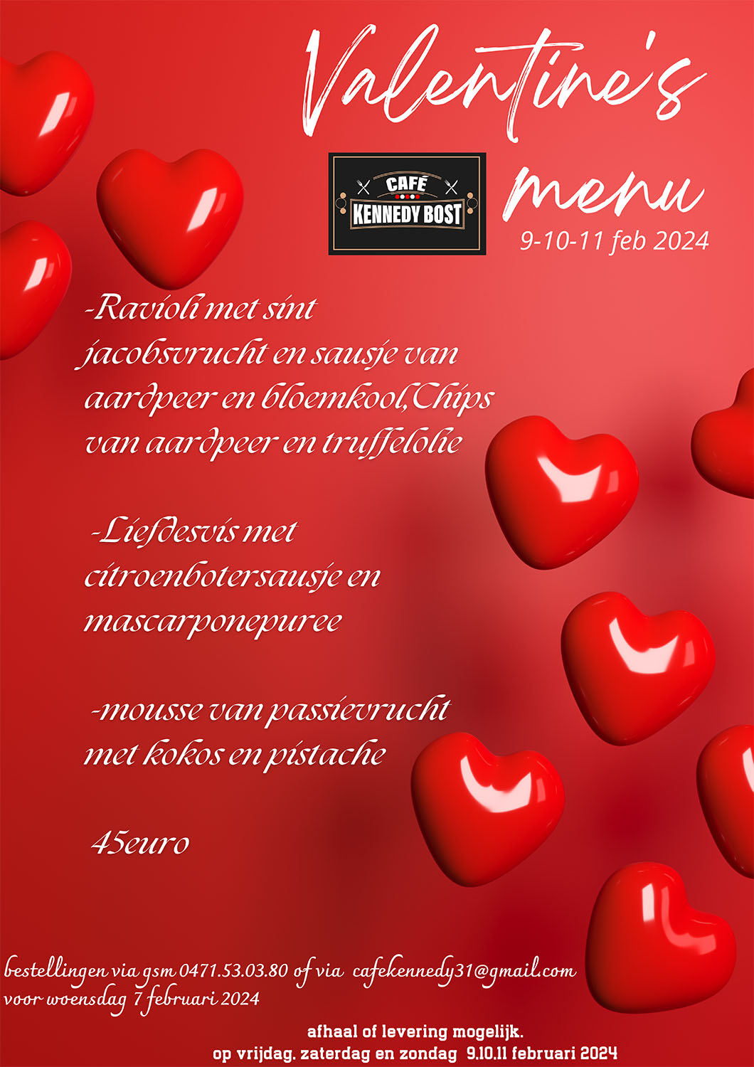 Valentijnsmenu :: Kennedy